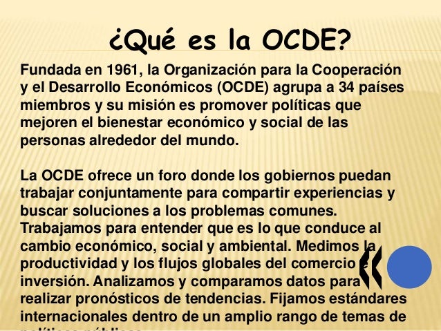 la OCDE