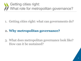 Gettin cities right: What role for metropolitan governance?, Marissa ...