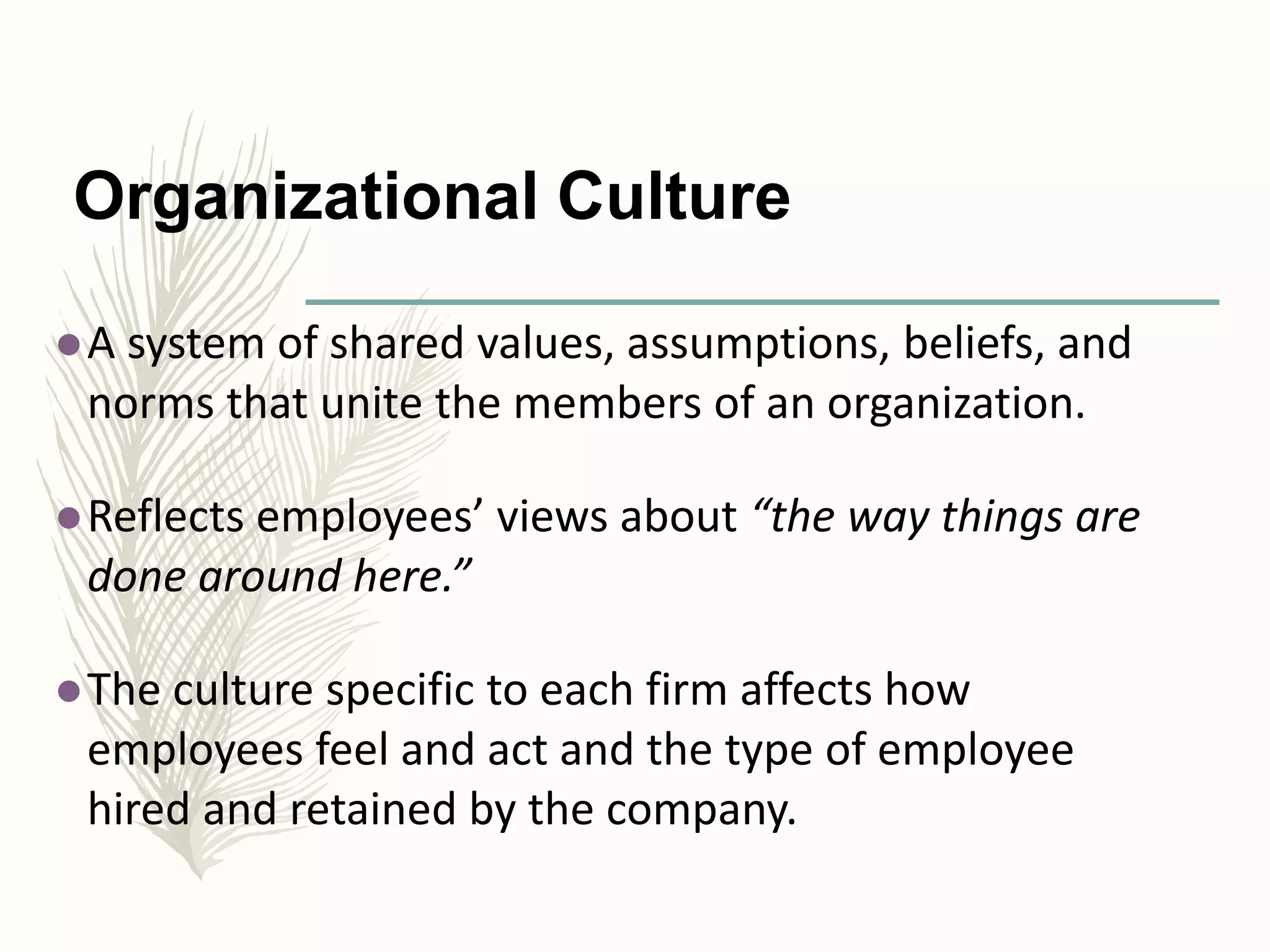 Organizational Culture And Change | PPTX