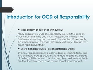 OCD_of_Responsibility_PPT. Power Point Presention | PPTX