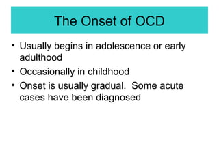 OBSESSIVE COMPULSIVE DISORDER (OCD) | PPT