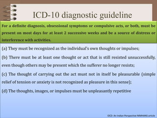 Ocd spectrum disorder | PPTX