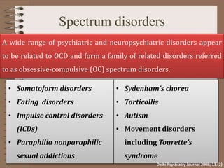 Ocd spectrum disorder | PPTX