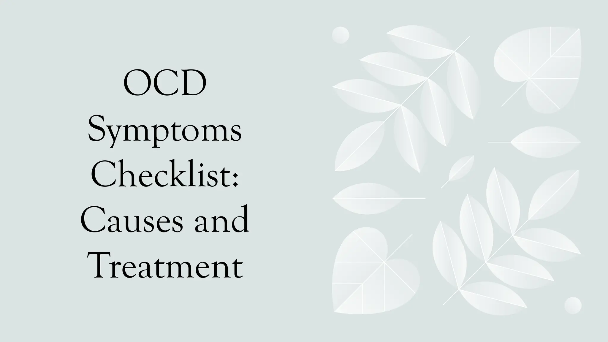 📝 OCD Symptoms Checklist: Recognize the Signs 🧠 | PPT