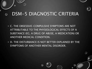Ocd pathophysiology & updated treatment | PPTX