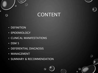 Ocd pathophysiology & updated treatment | PPTX