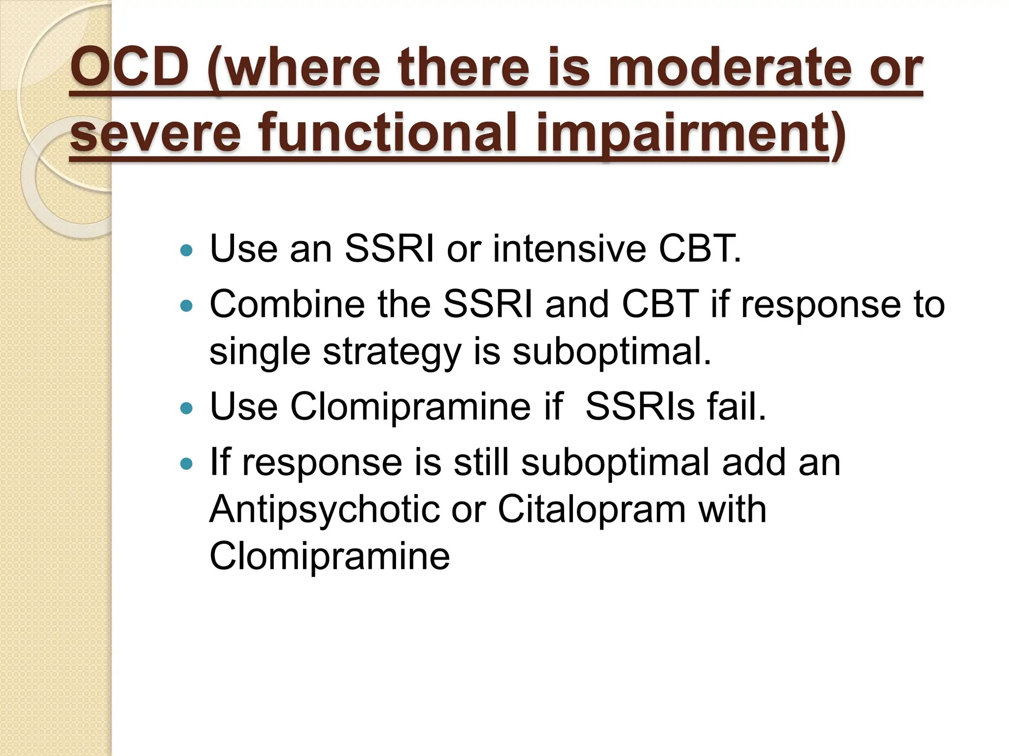 Obsessive Compulsive Disorder treatment update.pptx