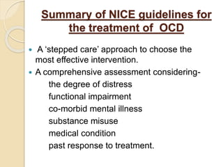 Obsessive Compulsive Disorder treatment update.pptx