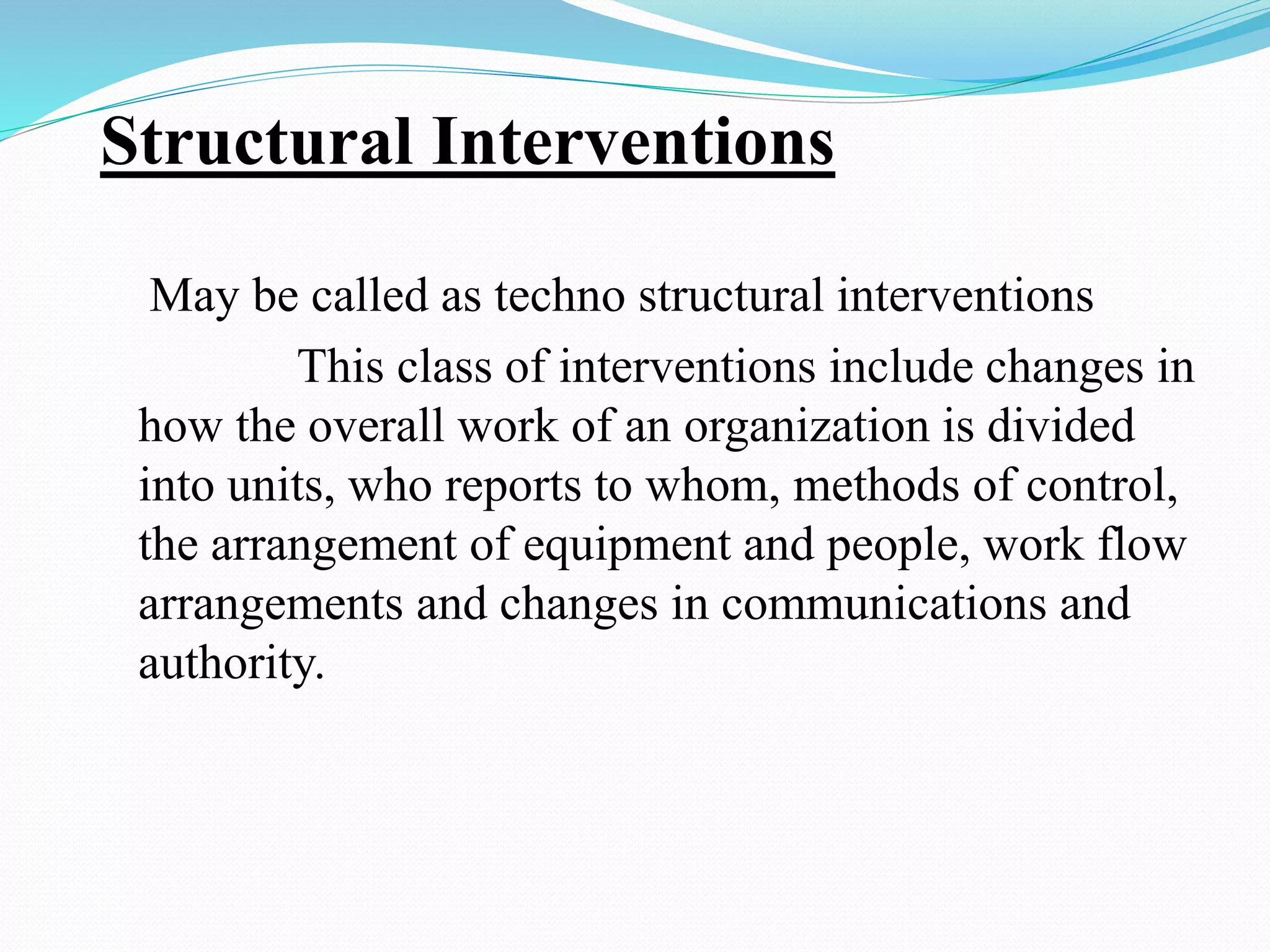 Structural Interventions | PPT
