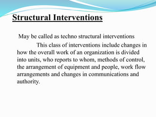 Structural Interventions | PPT