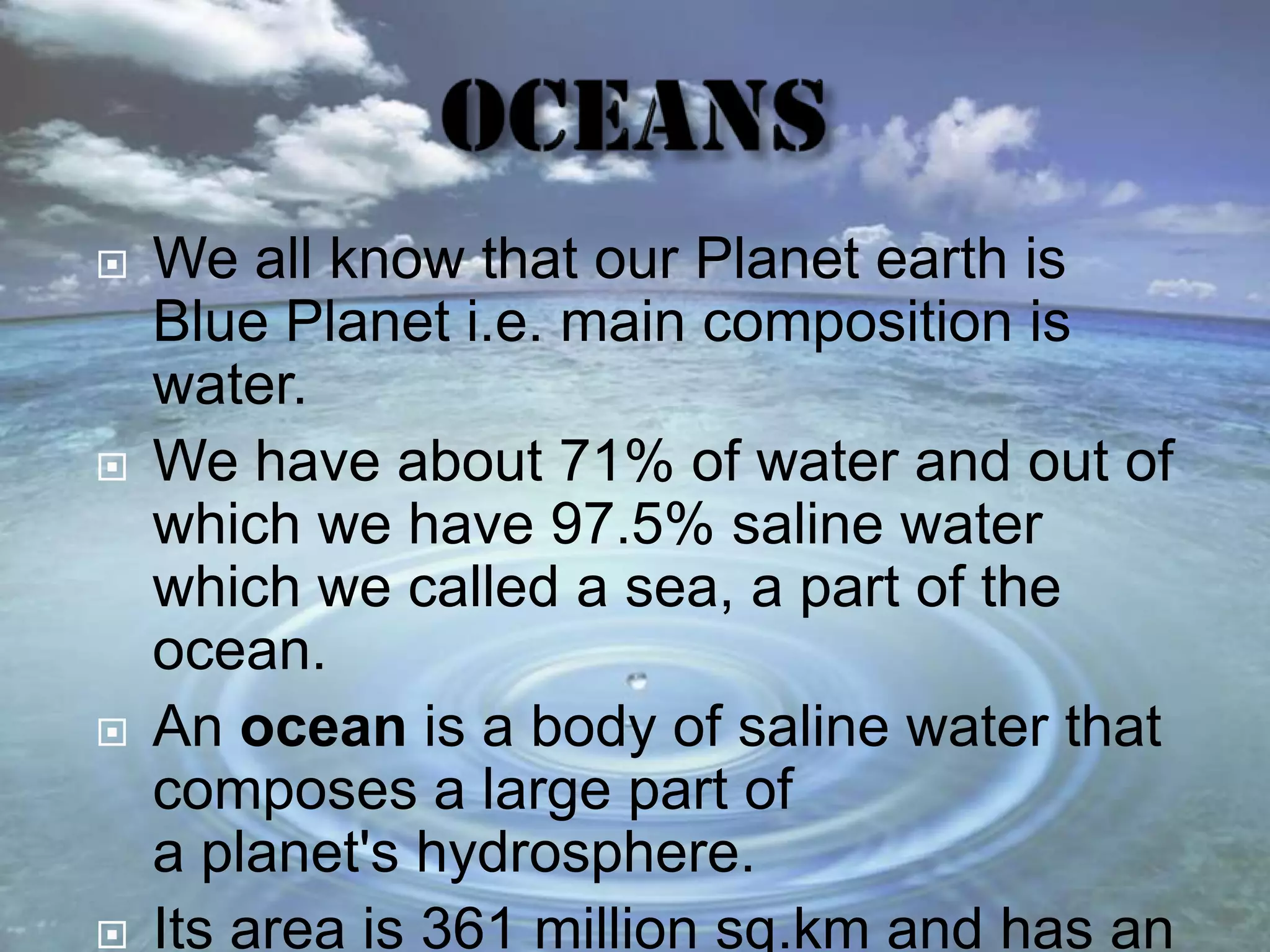 The Ocean Life | PPTX