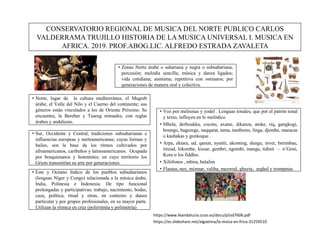 Musica Africa, Oceania y Experiencia estetica | PPTX