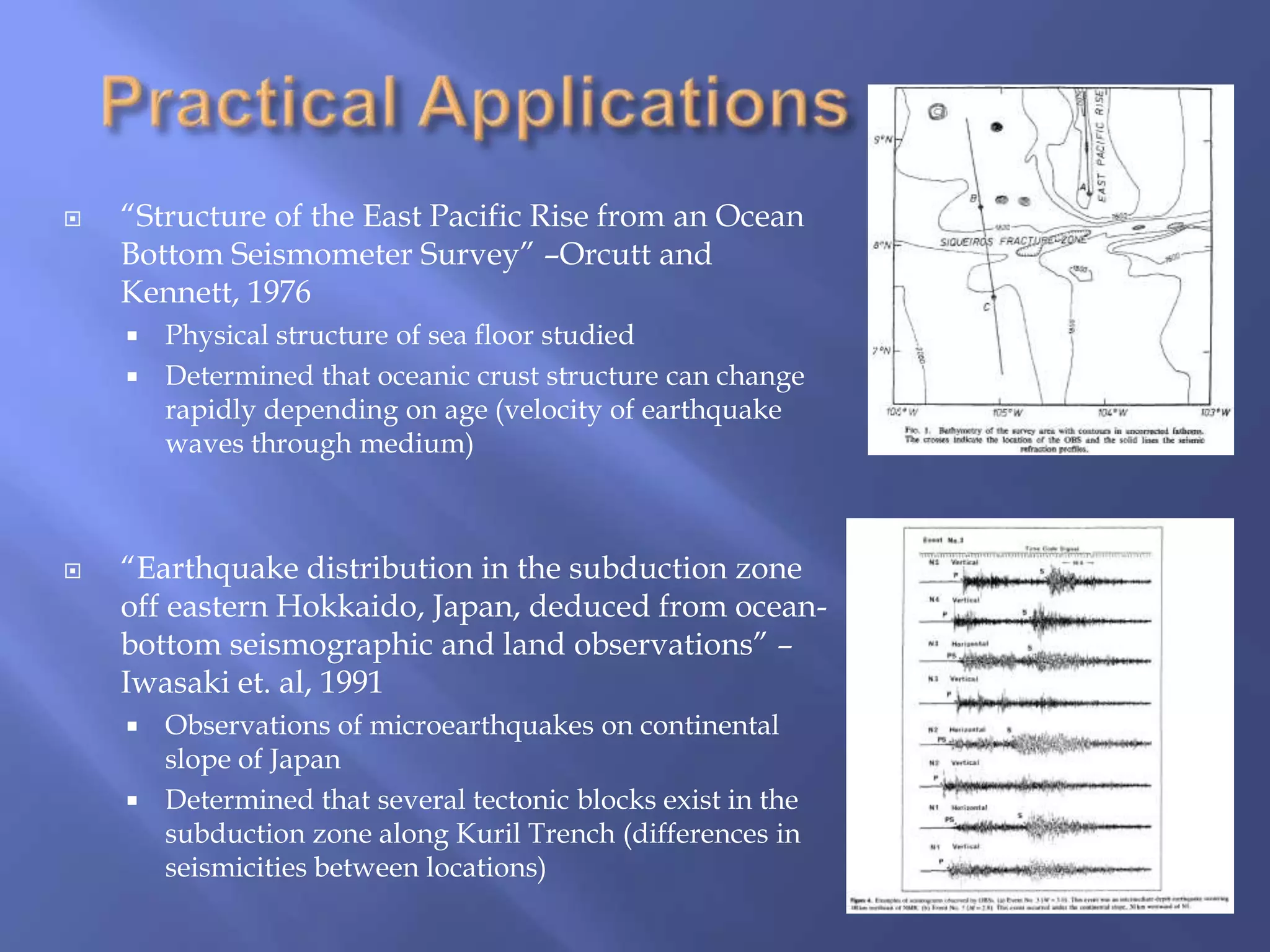 The Ocean Bottom Seismometer | PPTX | Geography | Science