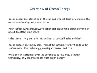 Ocean energy | PPT