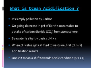 Ocean acidification & its prevention | PPT