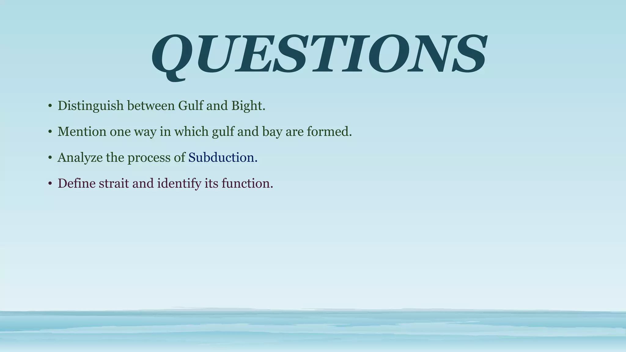 Ocean and seas (class VIII) | PDF