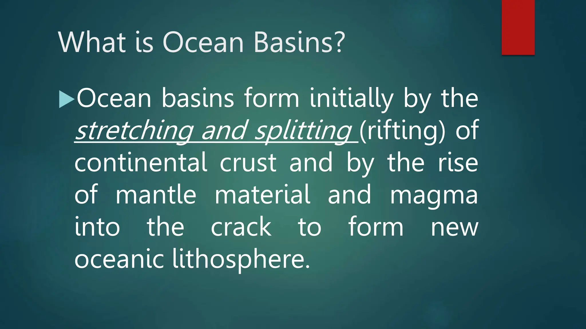 OCEAN BASIN .pptx.earth and life science | PPTX
