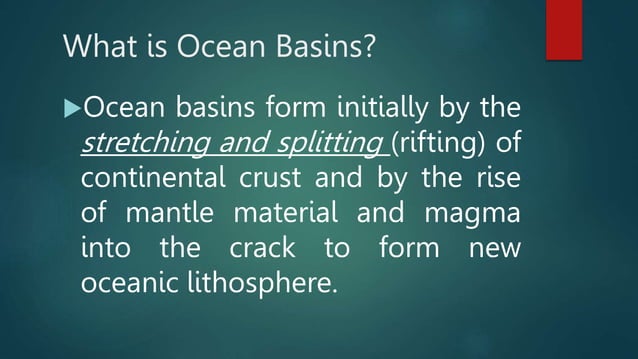 OCEAN BASIN .pptx.earth and life science | PPTX