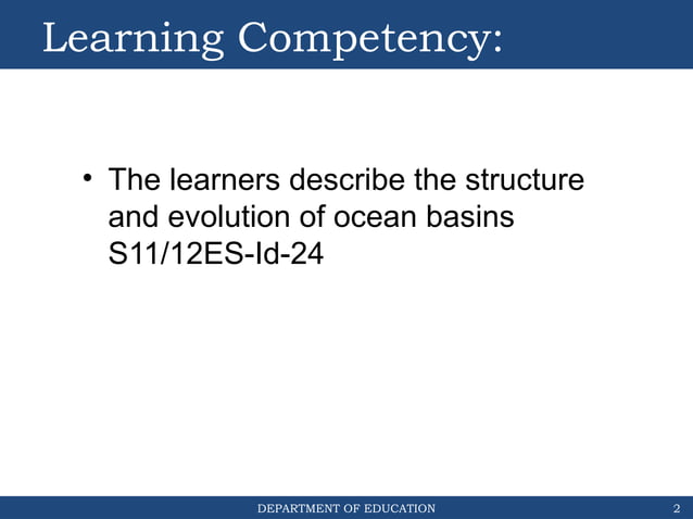 OCEAN BASIN - its structure and evolution. | PPT