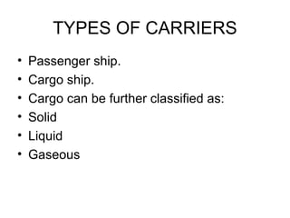 Ocean Carrier Management | PPT