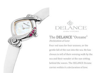 Ocean Collection Delance Swiss Watches for women | PPT