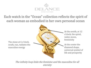 Ocean Collection Delance Swiss Watches for women | PPTX