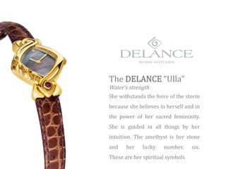 Ocean Collection Delance Swiss Watches for women | PPTX