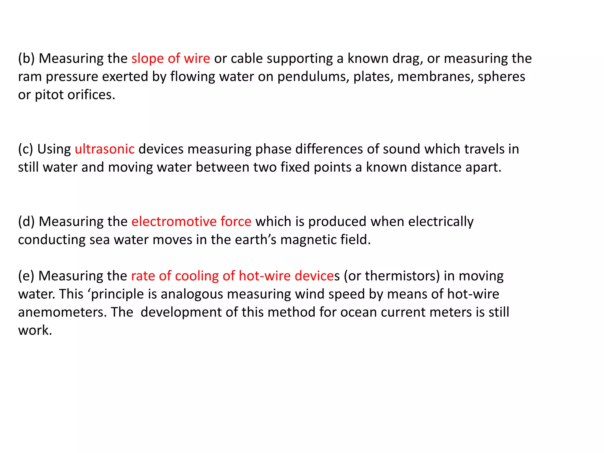Ocean current measurements | PPTX