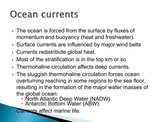 Ocean currents | PPTX | Geography | Science