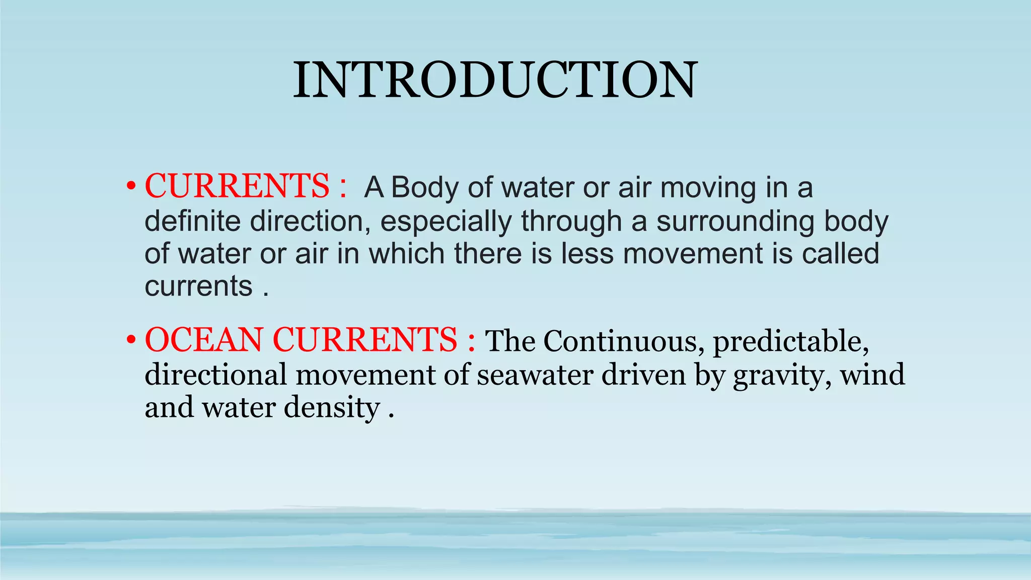 Ocean currents | PPTX