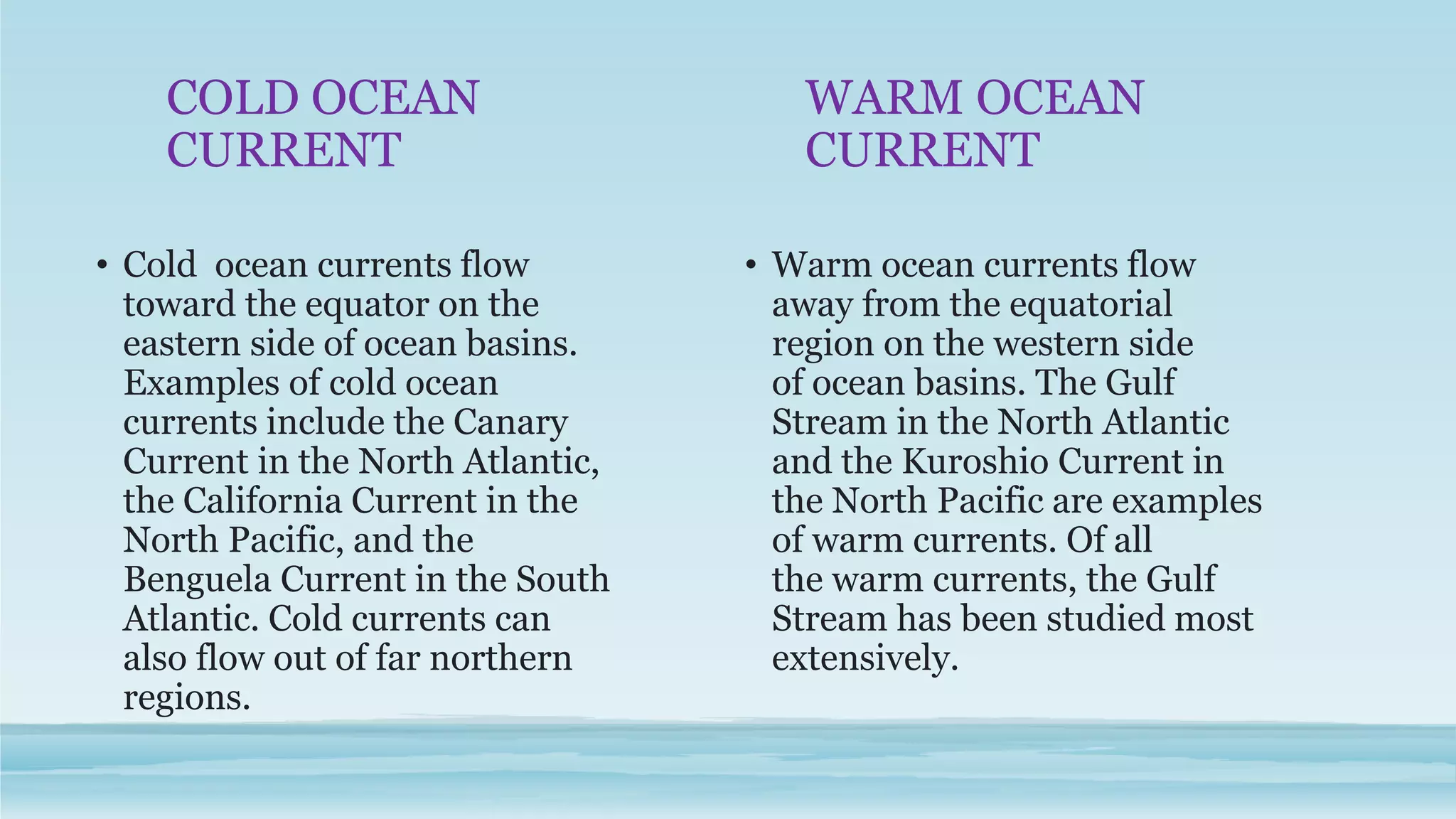Ocean currents | PPTX