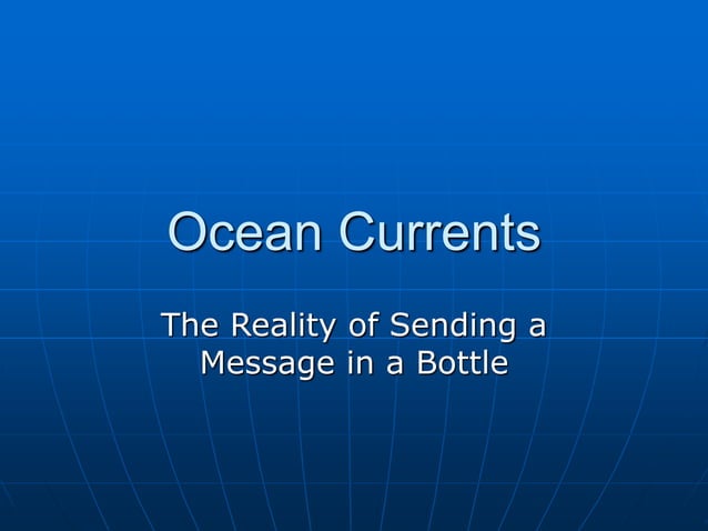 Ocean currents | PPT