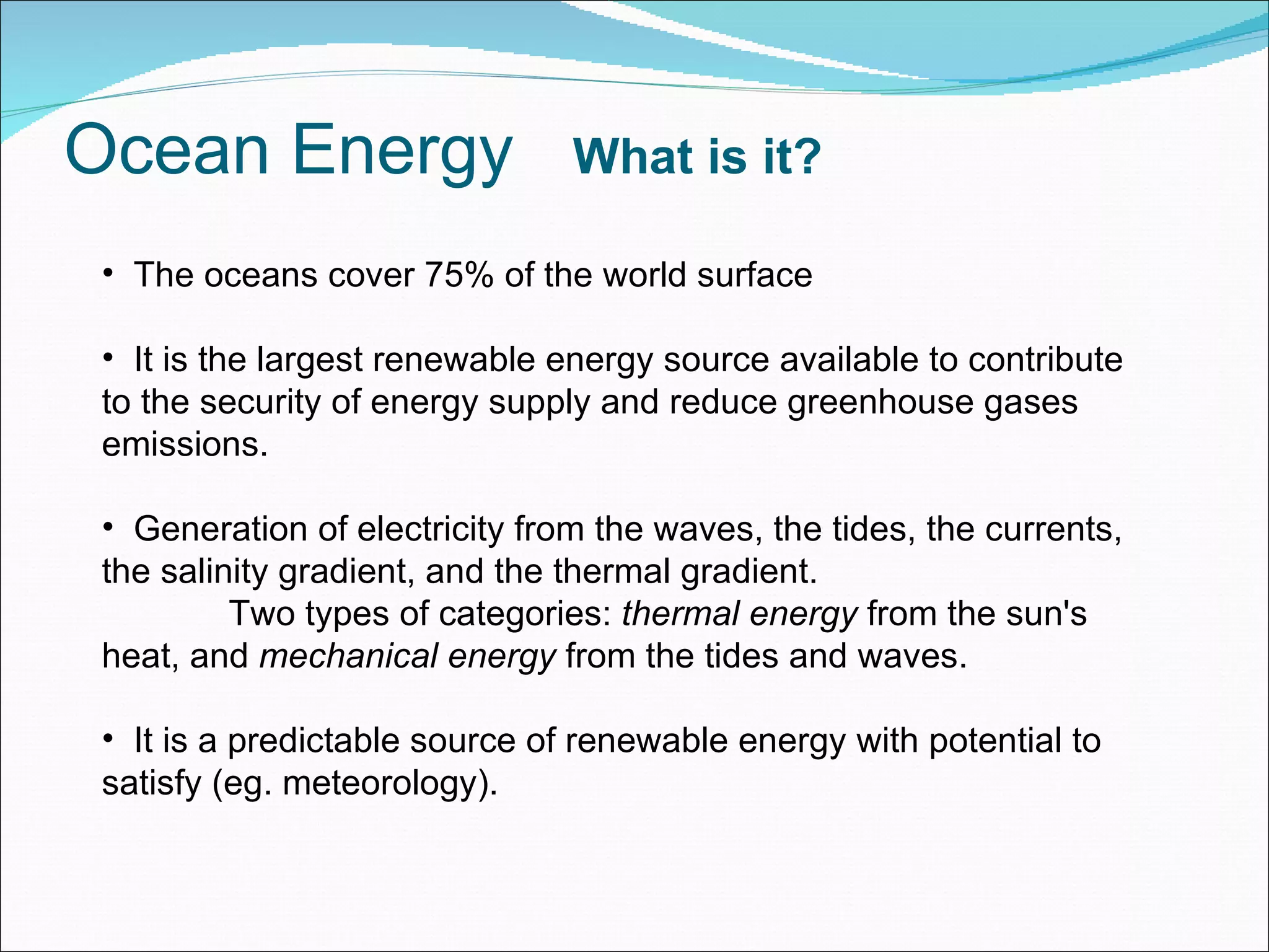 Ocean Energy | PPT