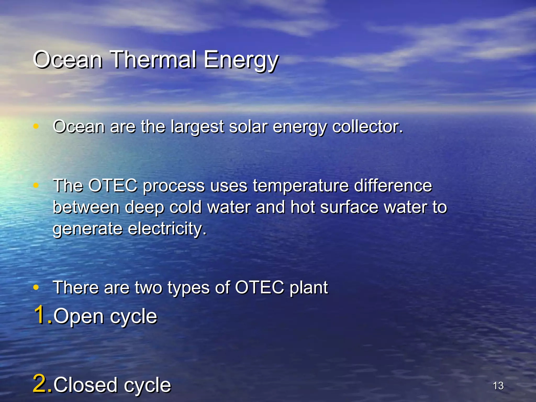 Ocean energy | PPT