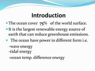 Ocean energy ppt azhar | PPTX