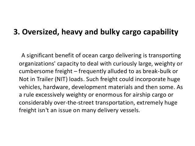 Ocean freights and its benefits ppt | PPTX