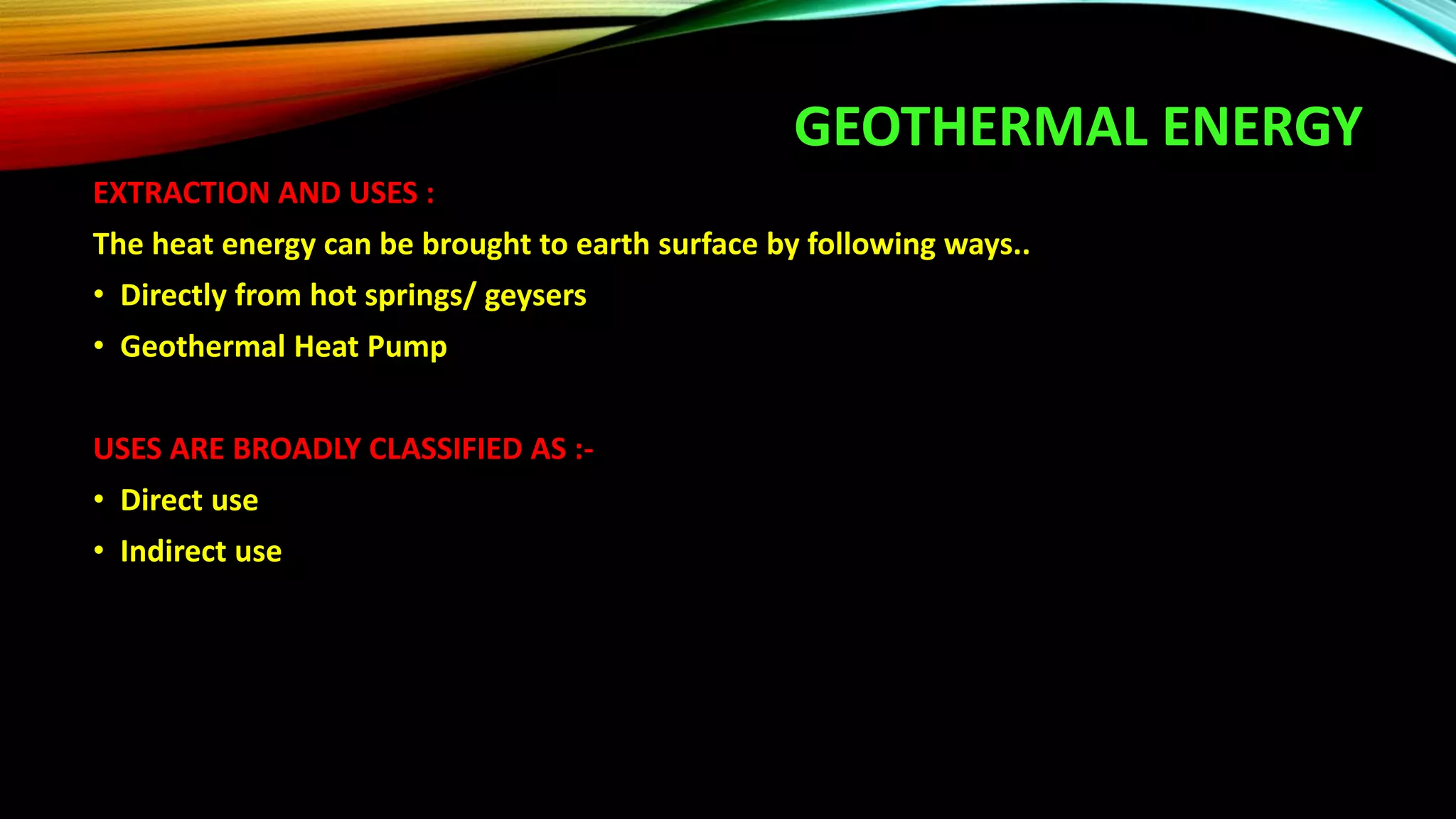 Ocean & geothermal energy | PPTX