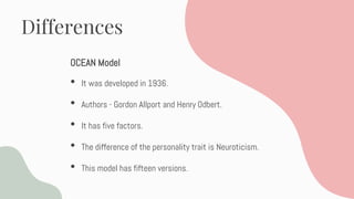 OCEAN Model vs HEXACO Model | PDF