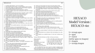 OCEAN Model vs HEXACO Model | PDF