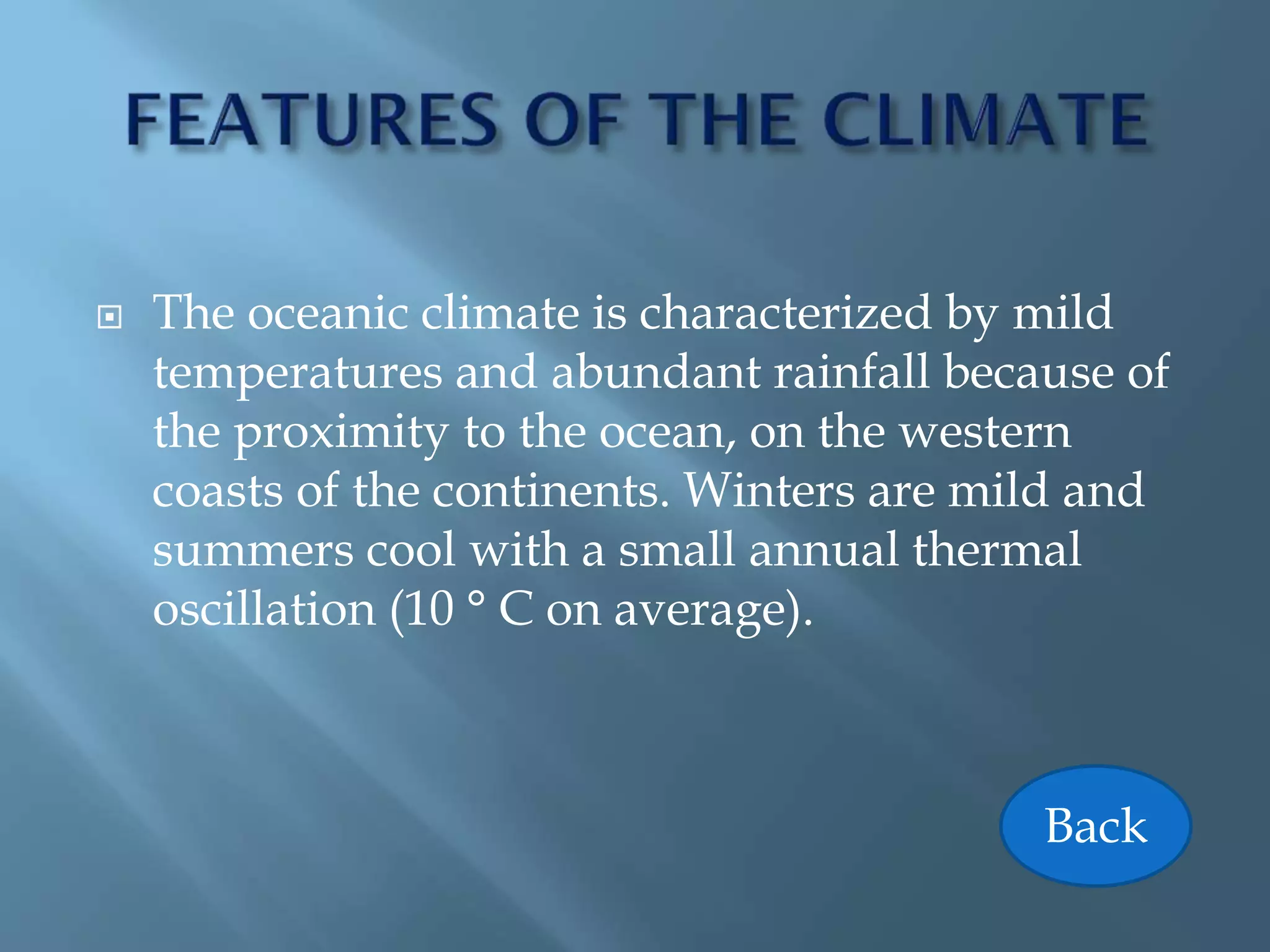 Oceanic climate | PPT | Geography | Science