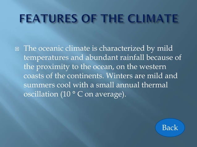 Oceanic climate | PPT | Geography | Science