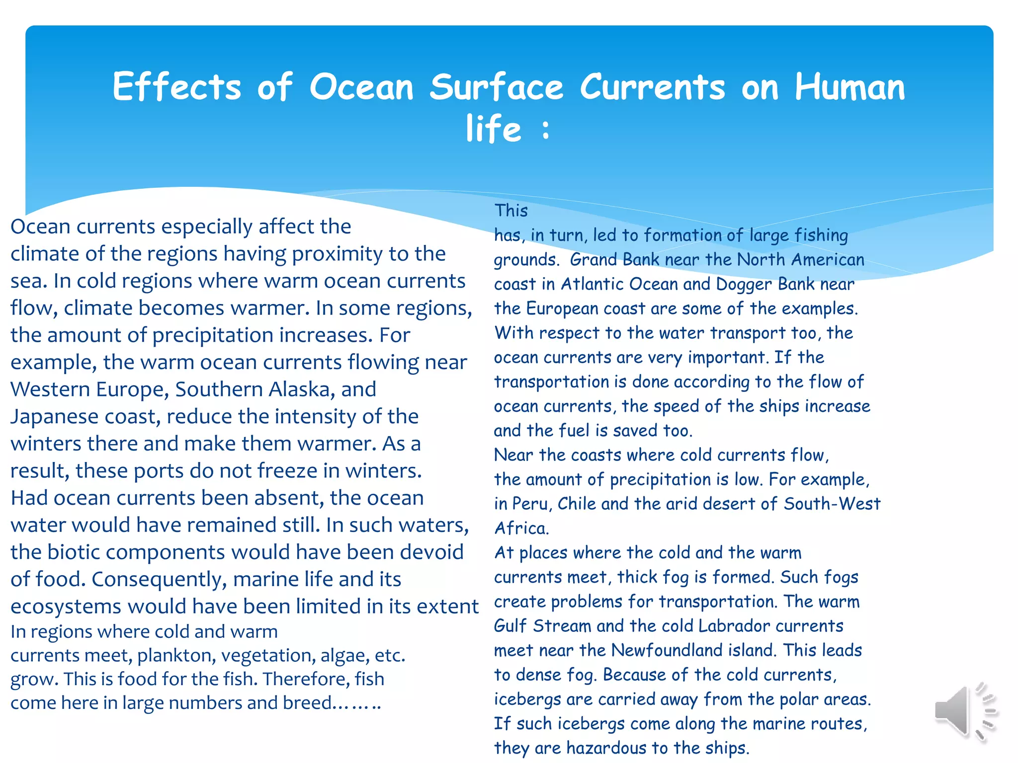 Oceanic currents GEography | PPTX