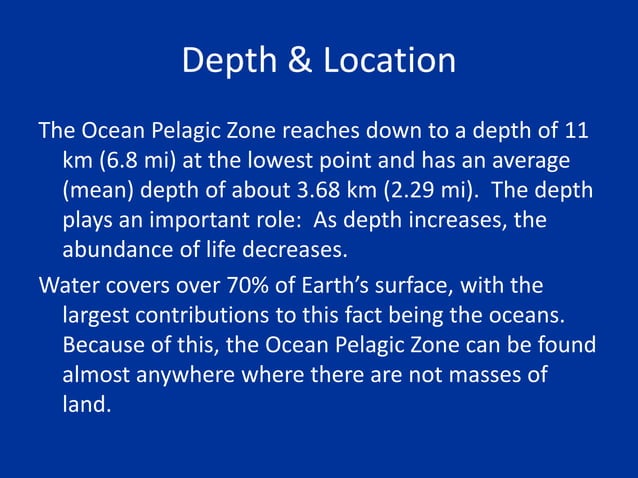 Oceanic pelagic zone biology biome project | PPTX | Geography | Science