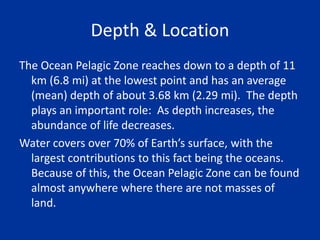 Oceanic pelagic zone biology biome project FINAL | PPTX