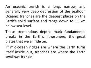 Oceanic trenches | PPTX