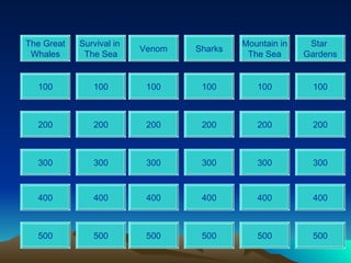 Ocean Jeopardy | PPT