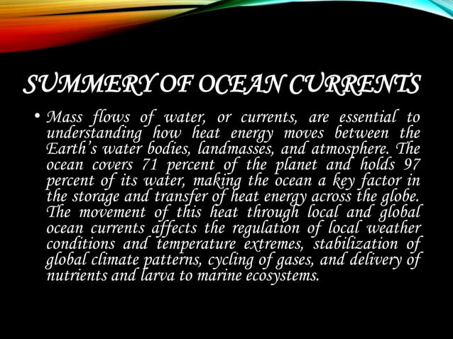 Ocean movements | PPT