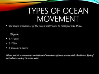 Ocean movements | PPTX
