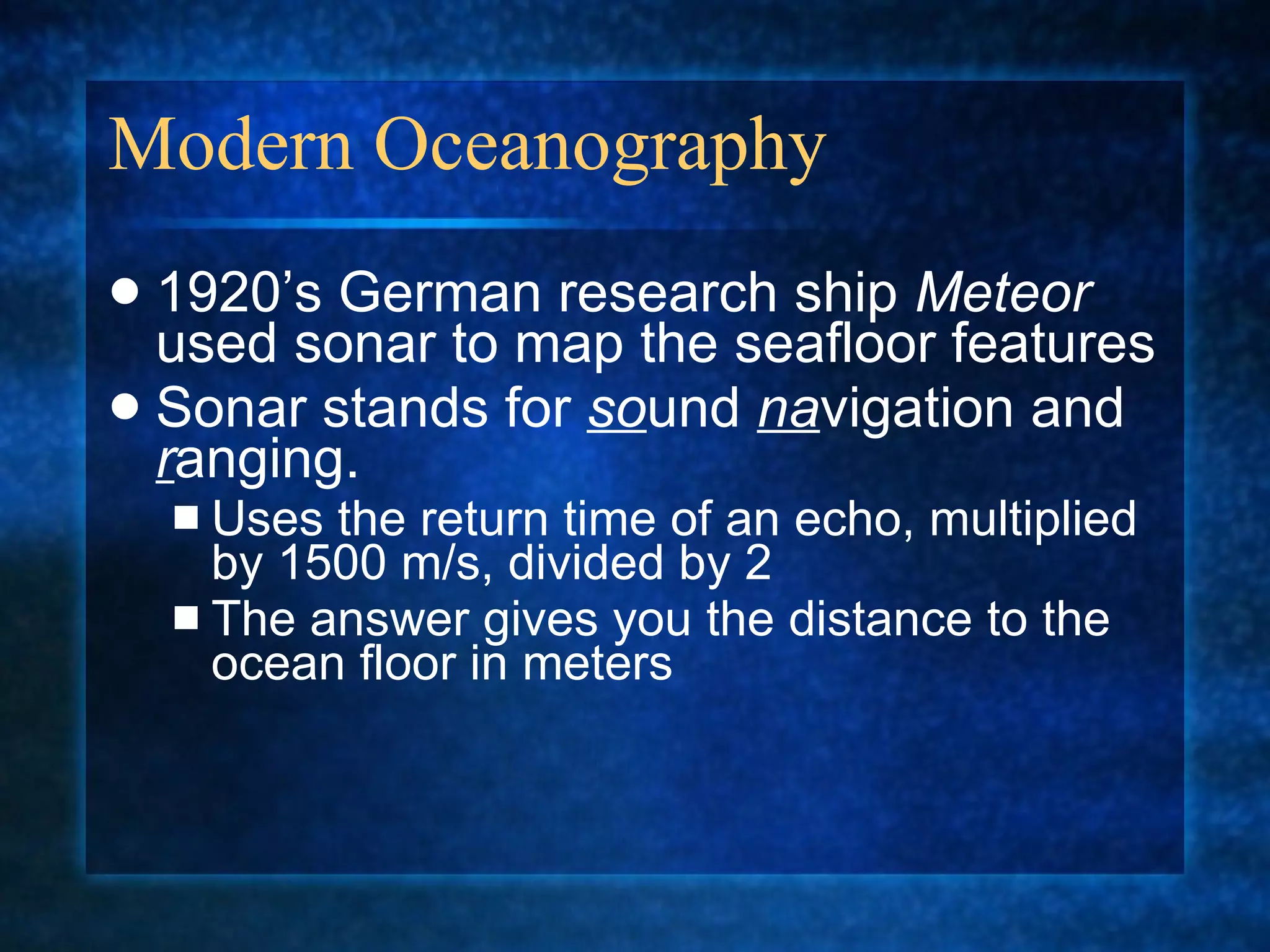 Oceanography | PPT