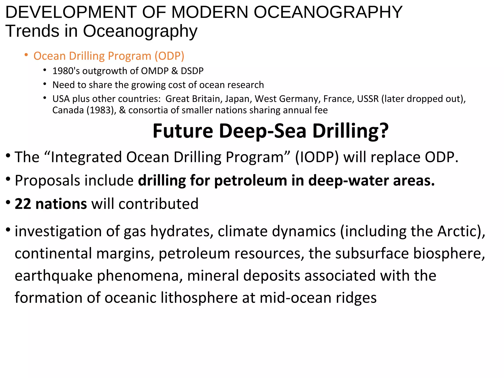 Definition of Oceanography | PPT